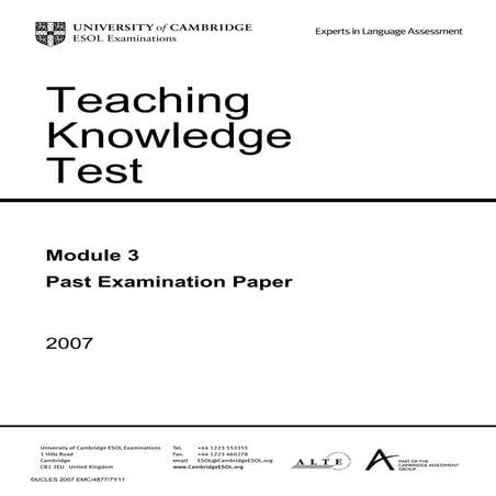 Module 3 2007 | PDF