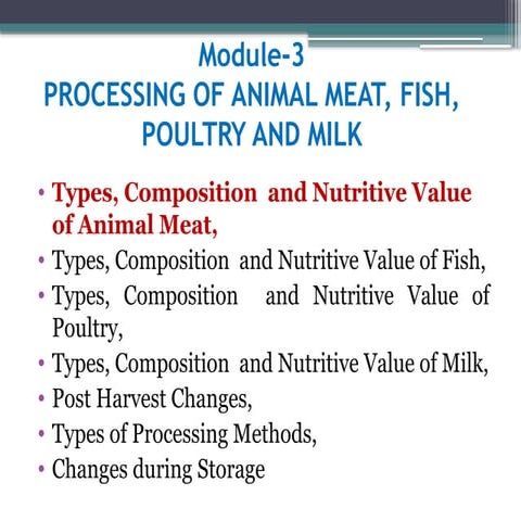 Module 3A PPT presentation for food and neutraceuticals | PPTX
