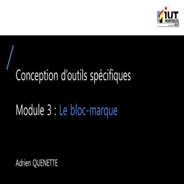 Cours information communication : le bloc-marque | PDF