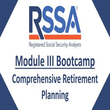 Module III Bootcamp | PDF | Retirement Planning | Personal Finance