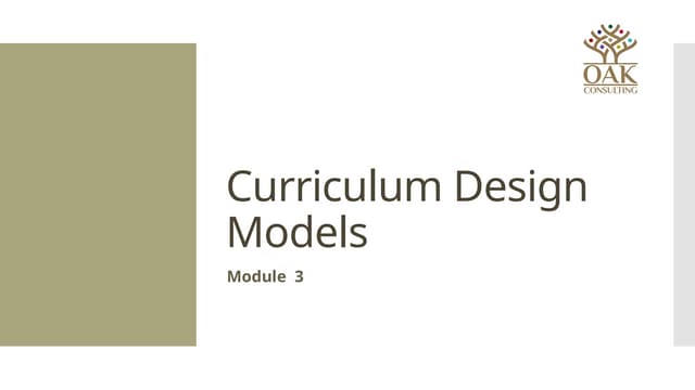 Chapter 3 Curriculum Design | PPTX
