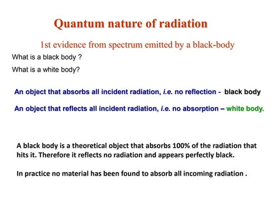 Black Body Radiation | PPT