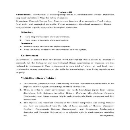 Module 3 environment | PDF