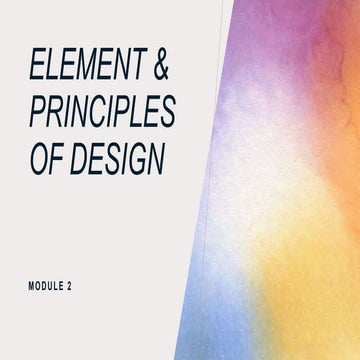 Elements & Principles of Design Explained | PPT