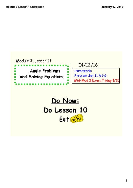 Module 6 lesson 3 | PDF