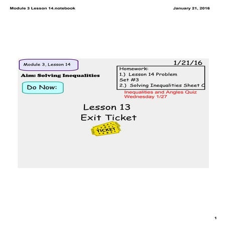 Module 3 lesson 14 | PDF