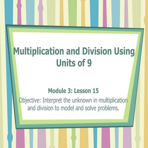 Module 3 lesson 15 | PPTX