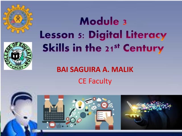 Digital literacy skills in the 21 st century | PPTX