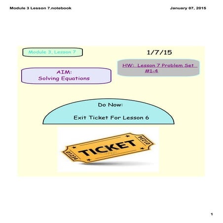 Module 3 lesson 7 | PDF | Science
