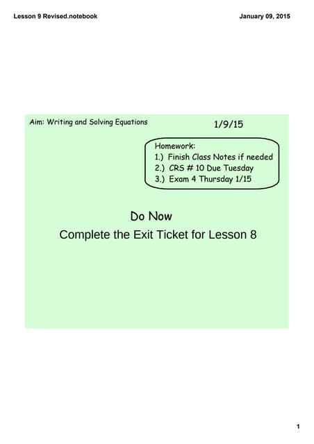 Module 3 lesson 22 | PDF | Homework and Study | Education