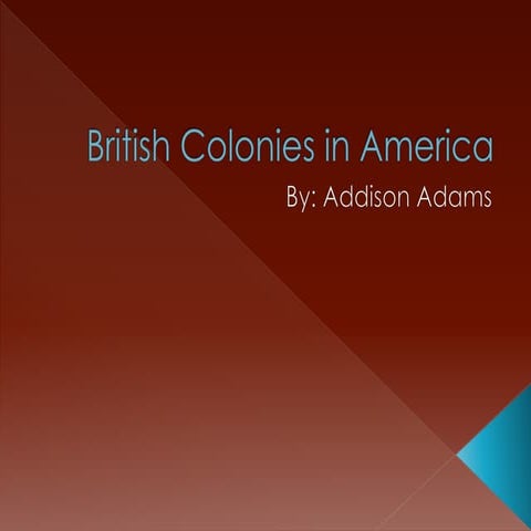 The 13 colonies | PPTX