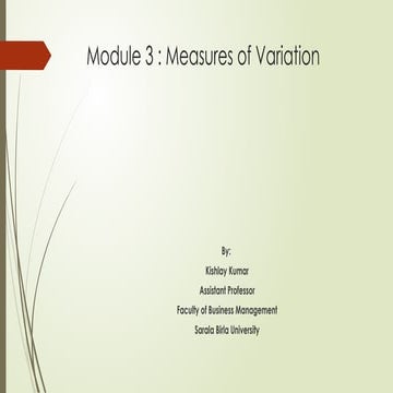 Module 3 Measures of Variation/ Dispersion.pptx