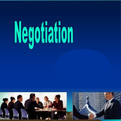 negotiation skills | PPT