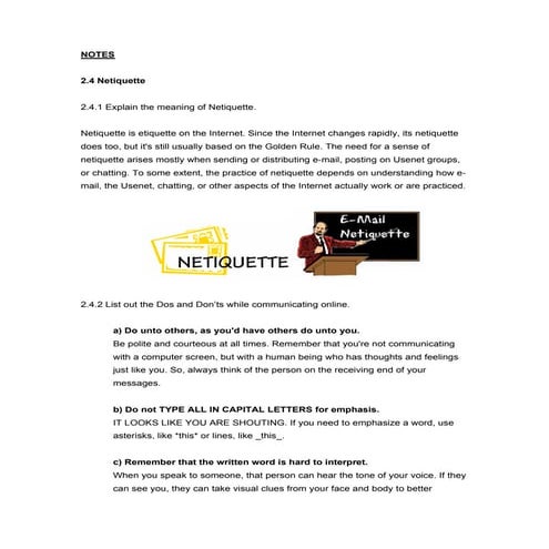 Netiquette | PDF