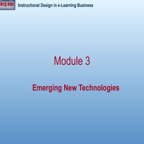 Module3 new technologies | PPT