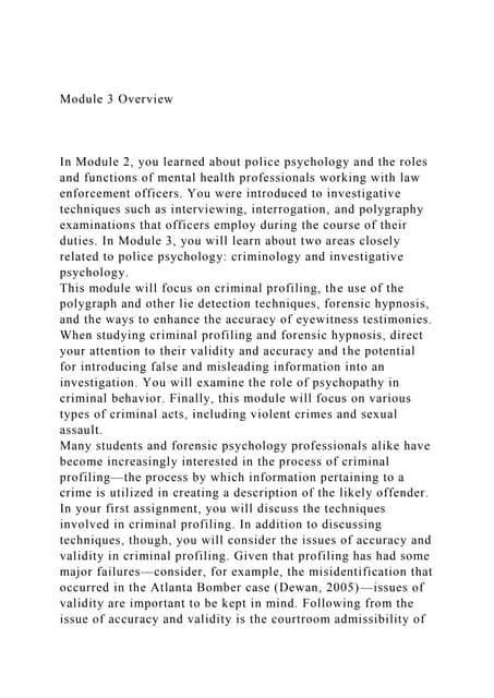 CRIMINAL PROFILING | PPTX