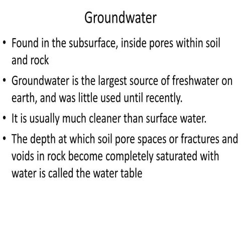 Groundwater exploration methods | PDF