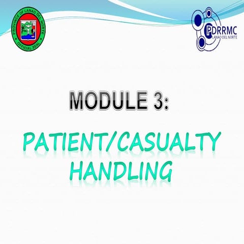 Module three Patient Casualty Handling.ppt