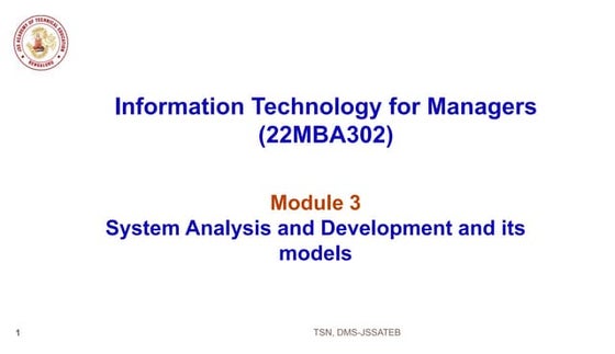 Structured analysis and structured design | PPTX