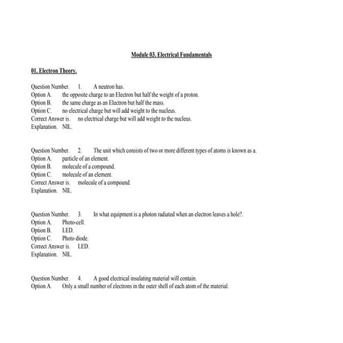 Module 3 question, dgca exam module 3 question paper | PDF