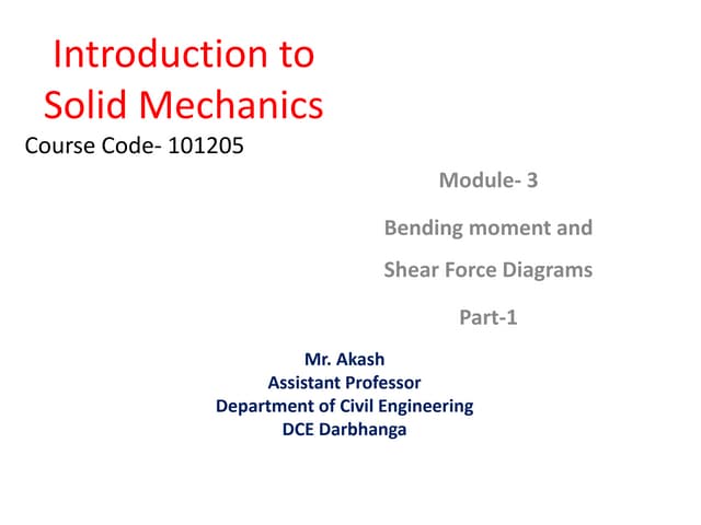 Types of loads, beams, support and support reaction calculation | PPTX