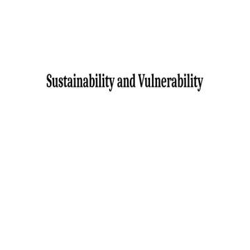 Module 3 Sustainability and vulnerability.pptx