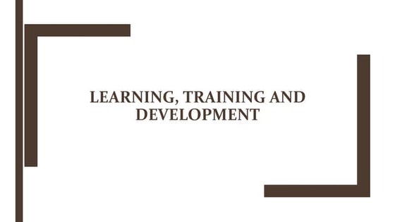 Training & development | PPTX