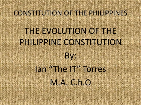 history of 1935 philippine constitution.pptx | Politics