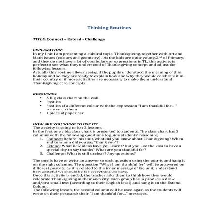 Module 4.2 thinking routines | PDF