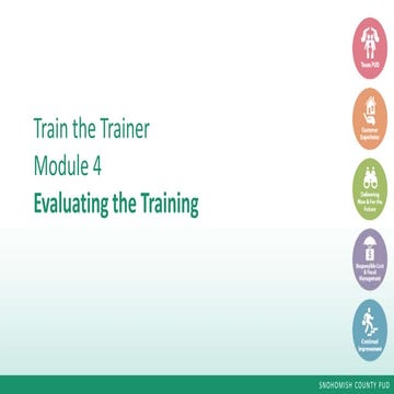Module 4 - Evaluating the Training | PPTX | Educational Assessment | Education