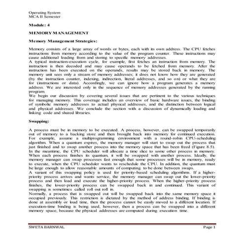 Module 4 Memory Management Docx 5219