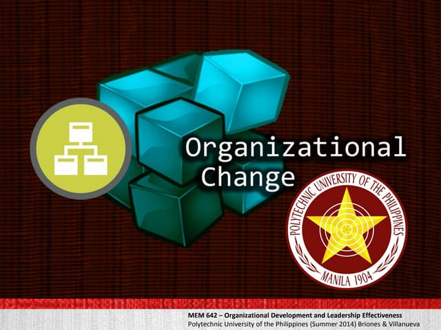 Organizational change & development | PPT