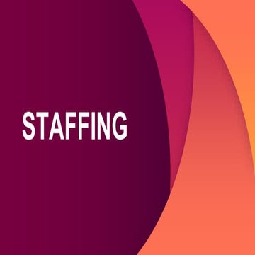 Staffing (business studies) presentation | PPTX