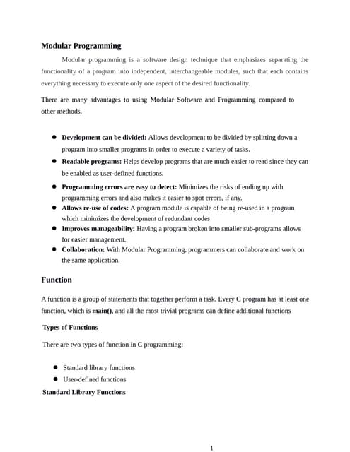 Presentation On Function In C Programming Pptx Web Development Internet