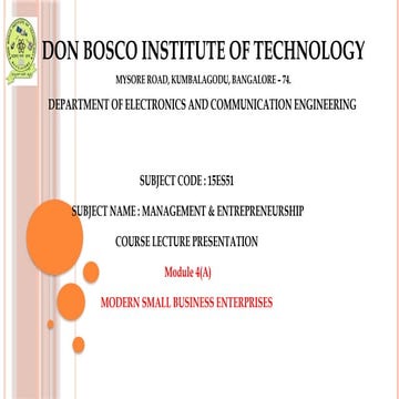 Entrepreneurial Support System | PDF