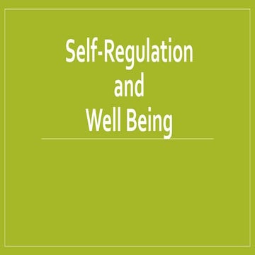 Self Regulation.pptx