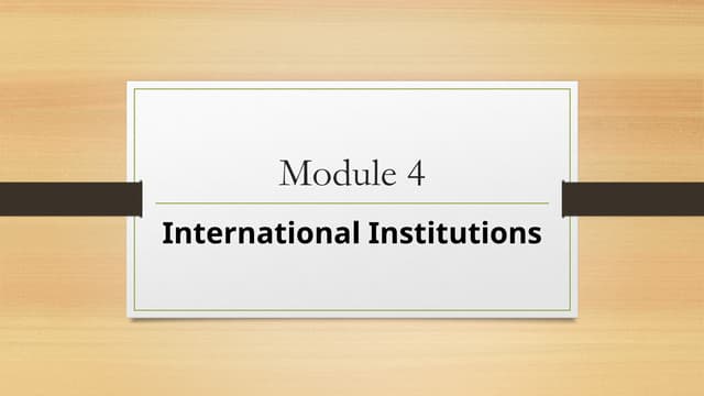 Module 4 Ibe Pptx International Business Pptx
