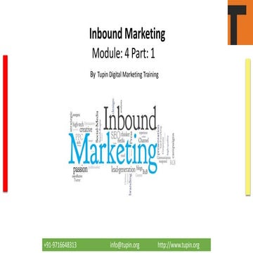 Module 4 inbound marketing part1 | PPT