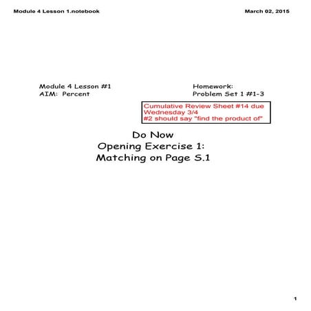 Module 4 lesson 1 | PDF