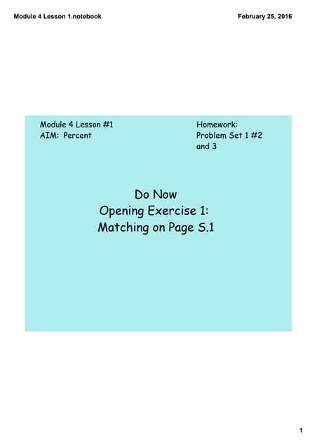 Module 4 lesson 5 | PDF