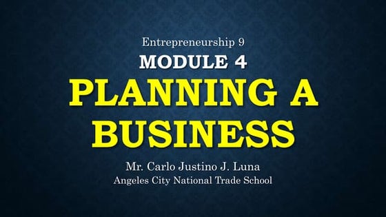 Business plan - Entrepreneurship | PPTX | Business Administration ...
