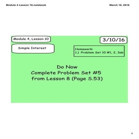 Module 4 lesson 10 | PDF