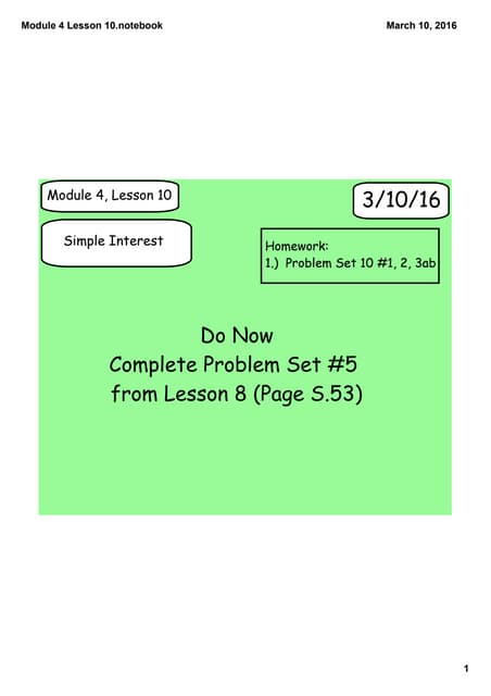 Module 4 lesson 12 | PDF