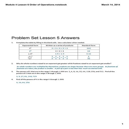 Module 4 lesson 6 | PDF