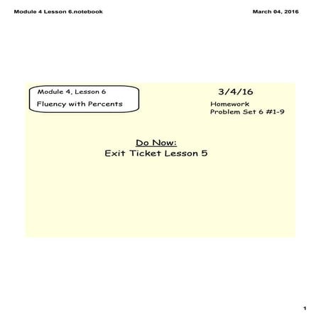 Module 4 lesson 6 | PDF