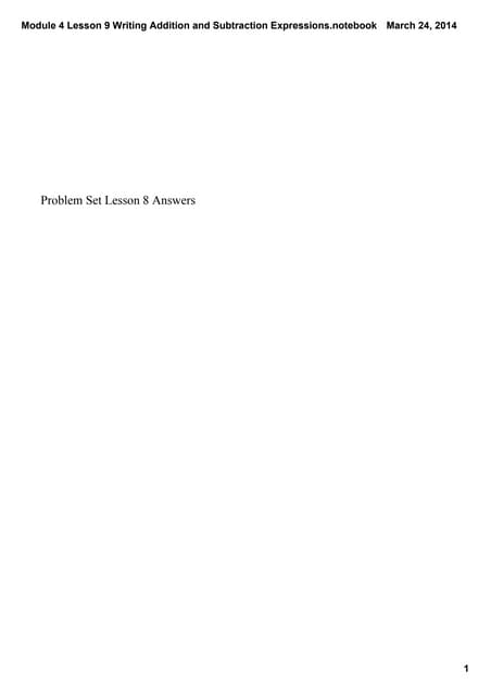 Module 4 lesson 10 | PDF