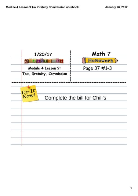 Module 4 lesson 7 markup and discount | PDF
