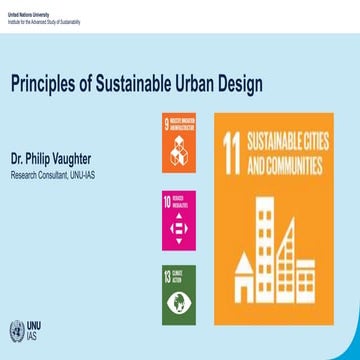Principles of Sustainable Urban Design | PPTX