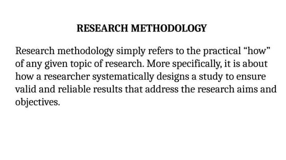 How to write chapter three of your research project | DOCX