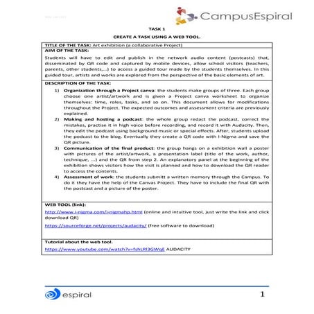 Activity with ICT tools | PDF